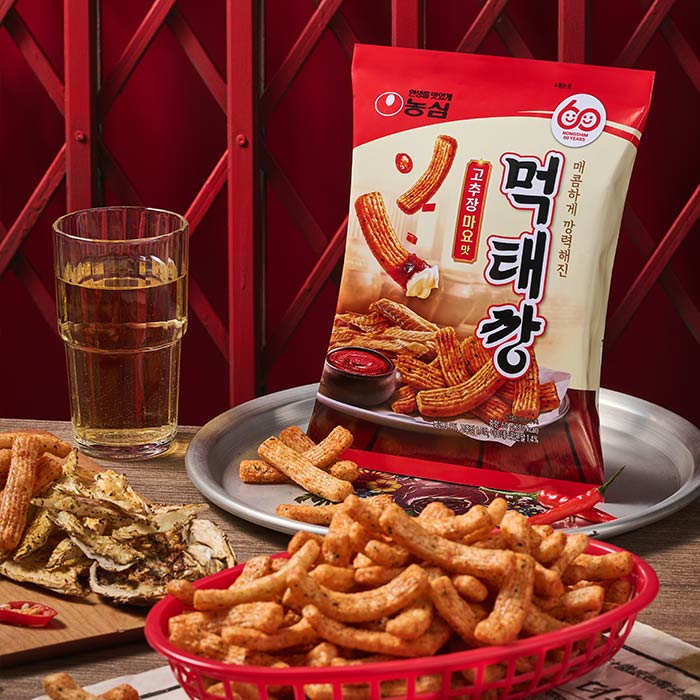 [PACK OF 3] Nongshim Muktaekkang Gochujang Mayo flavor 60g 농심 먹태깡 고추장마 – SUNSHINEMALL KOREA BEAUTY