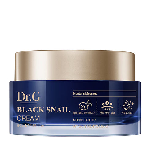 Dr.G BLACK SNAIL CREAM 50ml 닥터지 블랙 스네일 안티에이징 크림 50ml – SUNSHINEMALL KOREA BEAUTY
