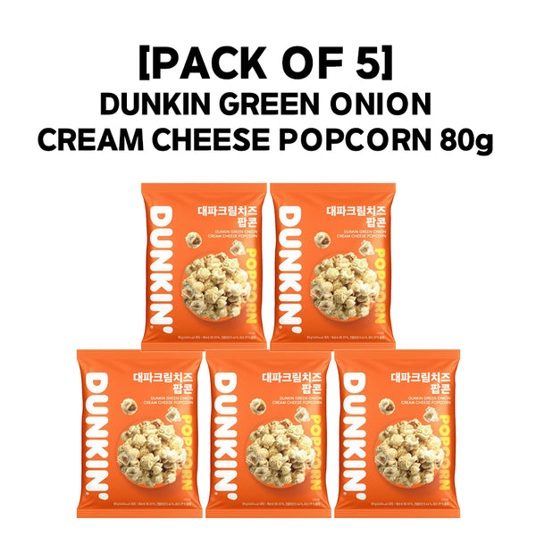 DUNKIN Green Onion Cream Cheese Popcorn 15g / 80g 던킨 대파크림치즈 팝콘 15g / 8 ...